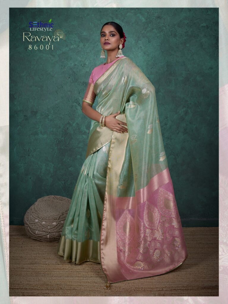 Ravaya Linen Blend Woven Saree – RAAL SILK